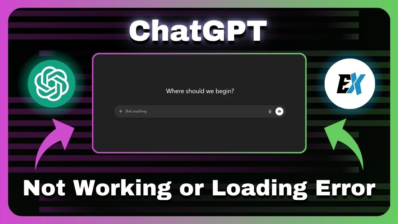 How To Fix ChatGPT Not Working or Loading Error - ChatGPT Not Opening