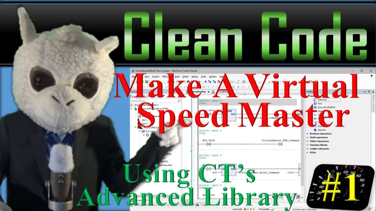 Learn to write a Virtual Speed Master 01 In Machine Control Studio.