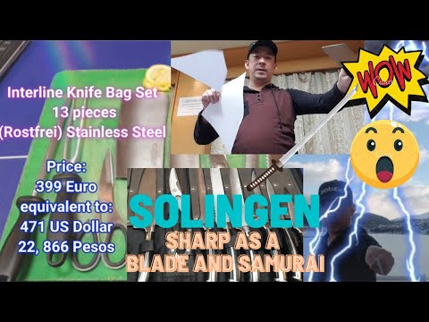 SOLINGEN Knives Review- Sharp as a blade and samurai, Rostfrei stainless made of molybdenum.