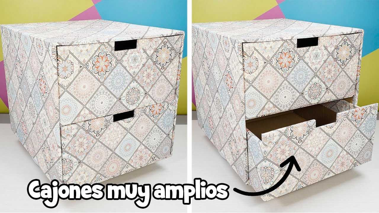 ORGANIZADOR DE CARTÓN CON CAJONES EN 3 MINUTOS