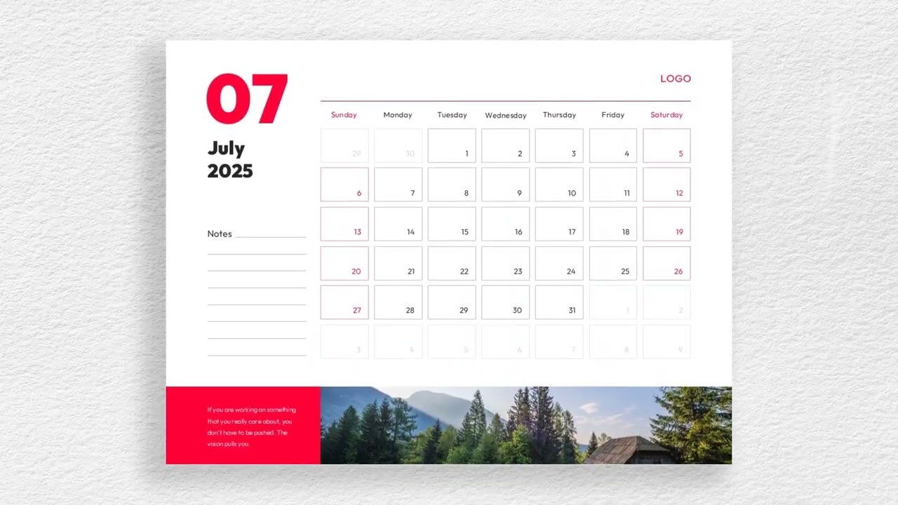 July 2025 Calendar PowerPoint Template Free Download