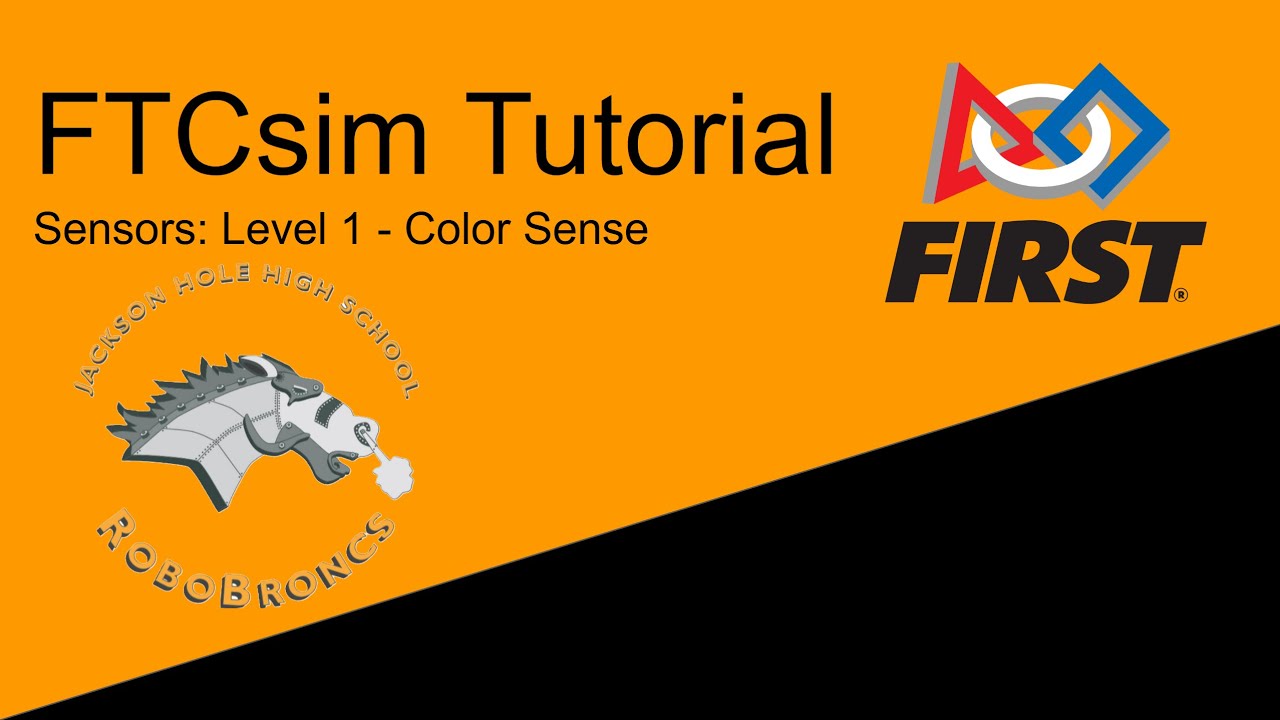 FTCsim Sensors: Level 1 Color Sense Blocks Tutorial