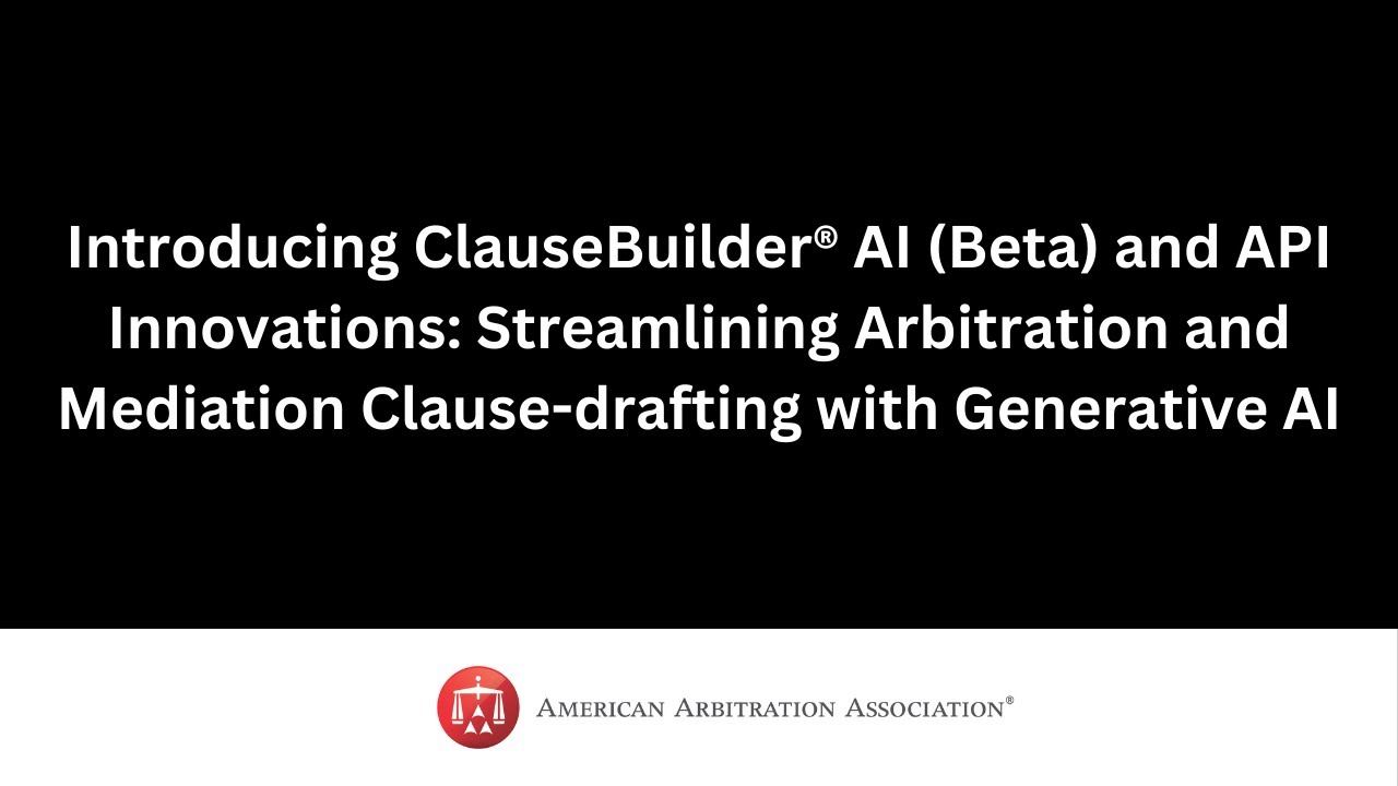 ClauseBuilder® AI (Beta) and API Innovations