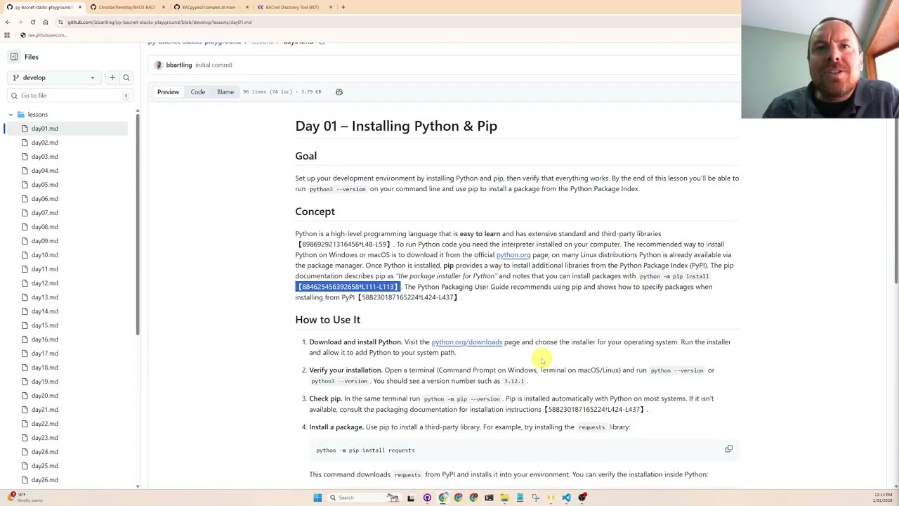BACnet with Python Day 1 – Installing Python, BAC0 & bacpypes3
