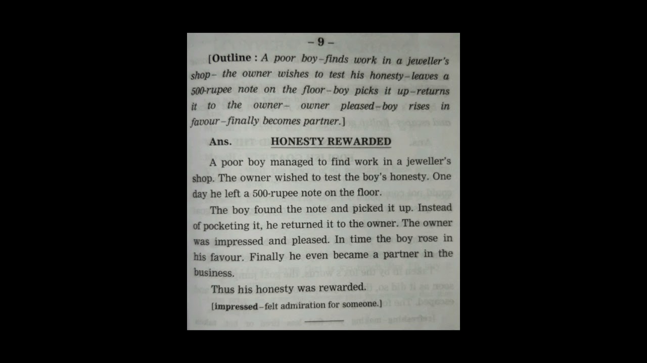 Story Writing | Honesty Rewards | English Writing Skills | Let's Learn Grammar