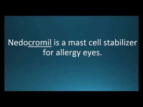 How to pronounce nedocromil (Alocril) (Memorizing Pharmacology Video Flashcard)