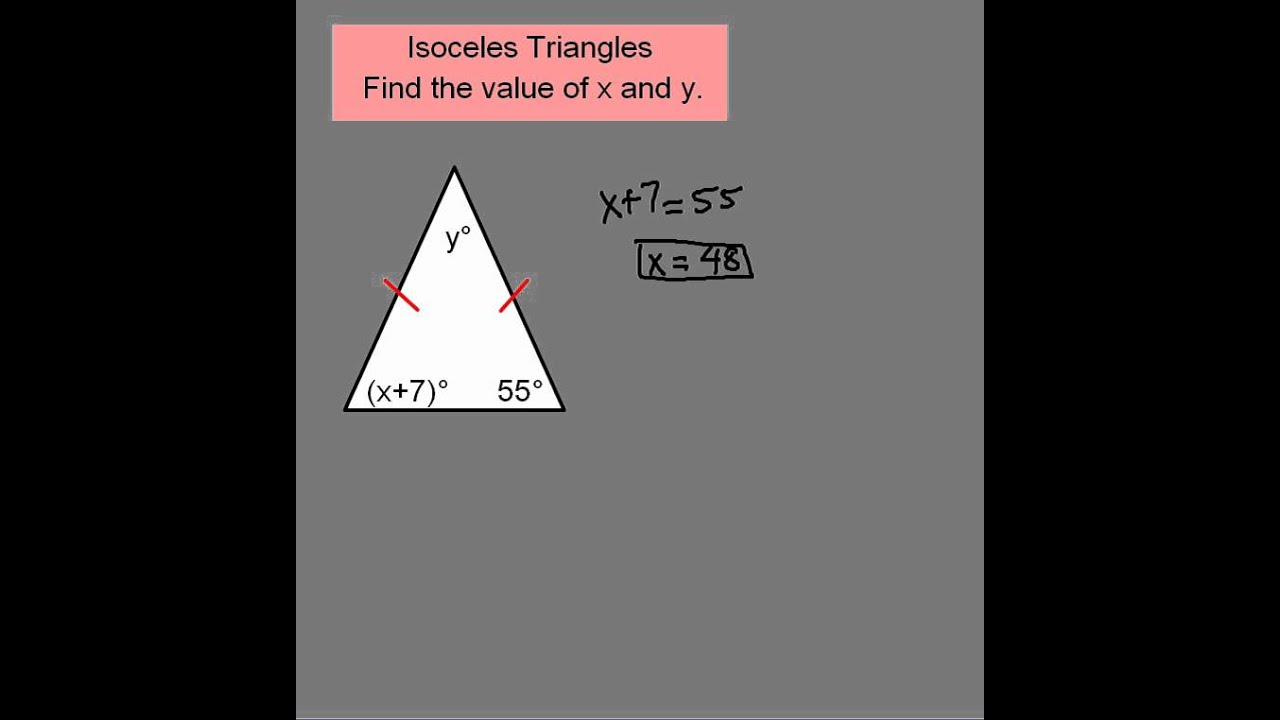 4-6 & 4-7 Finding Angle Measures in Isosceles Triangles 2