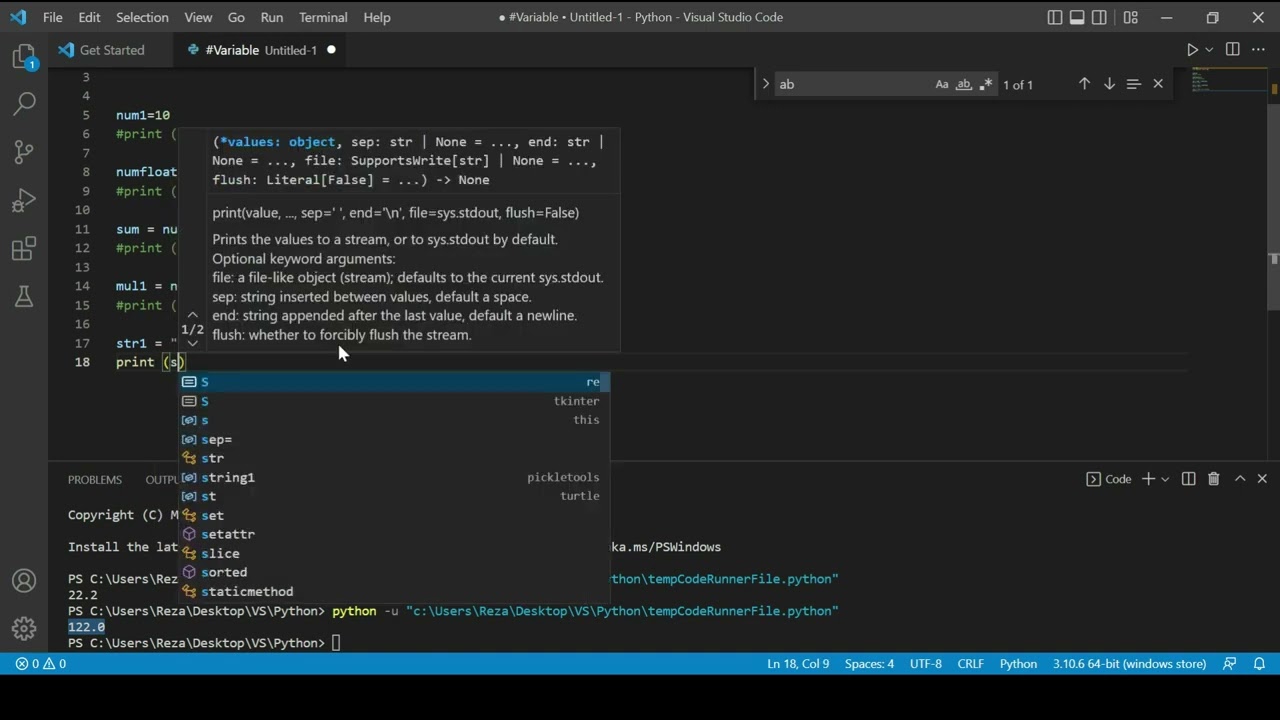 6  Variable in Python   Integers, Strings, and Boolean