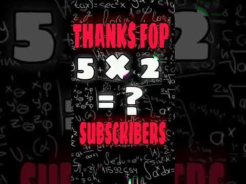 THANKS FOR 5Γ2 SUBSCRIBERS ππ / comment my subscriber number #short #mathsshorts #quiz