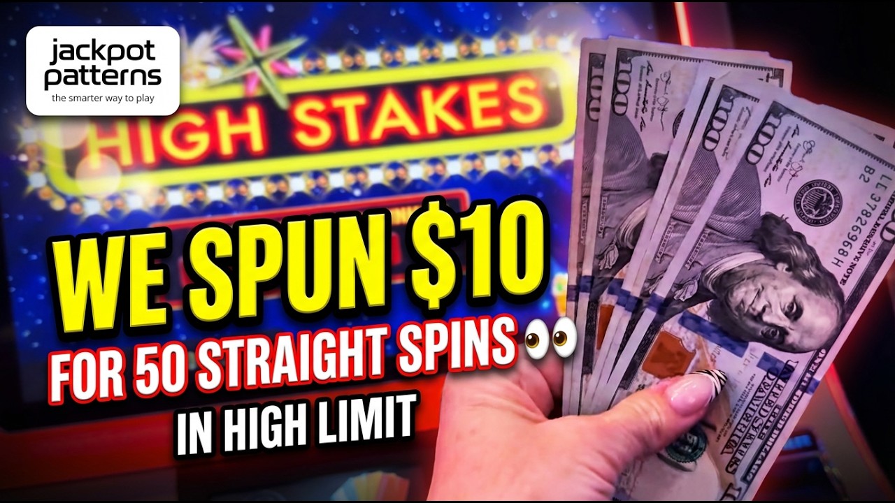 We Spun $10 for 50 Straight Spins… Here’s What Happened 👀 - #jackpotofthemonth