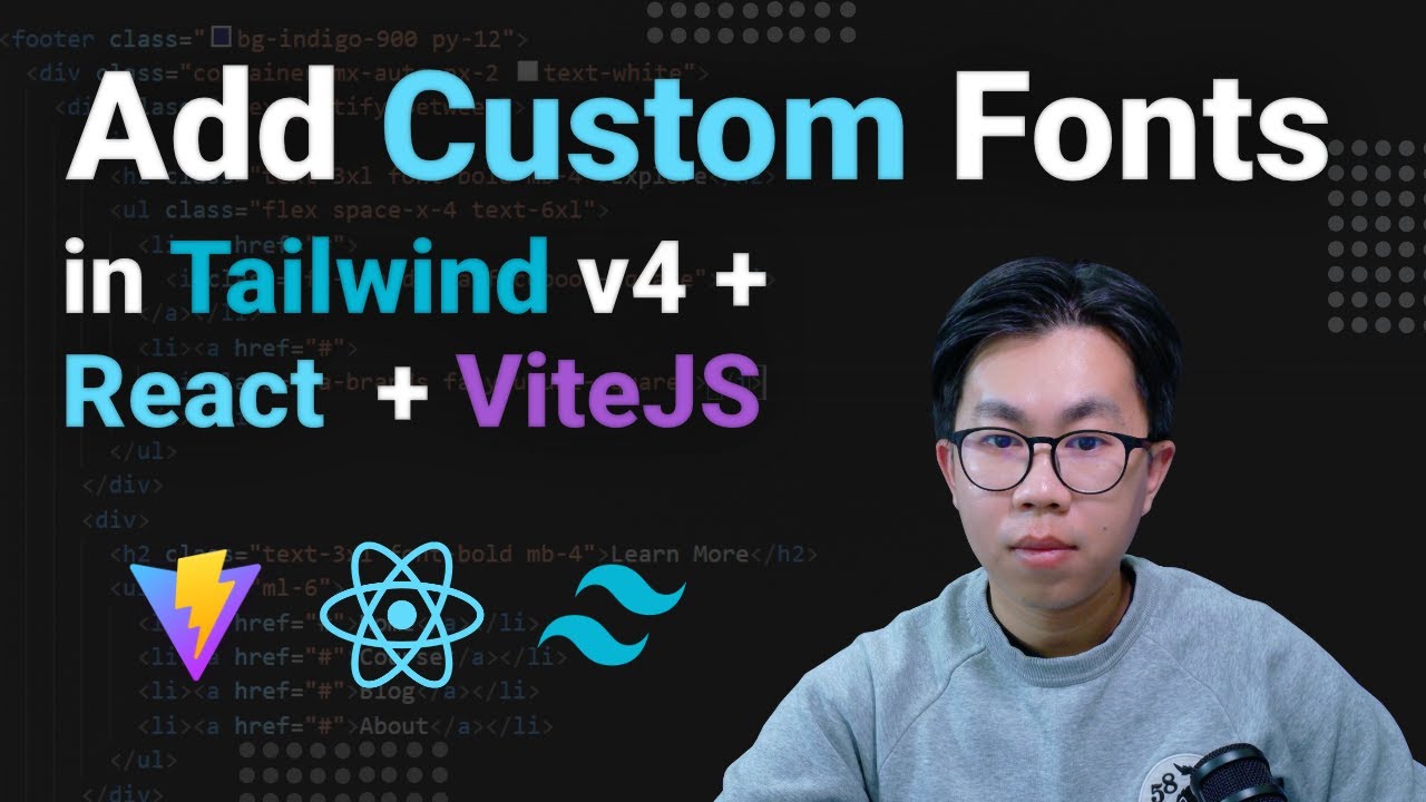 How to Add Custom Fonts in React with Vite & Tailwind CSS v4