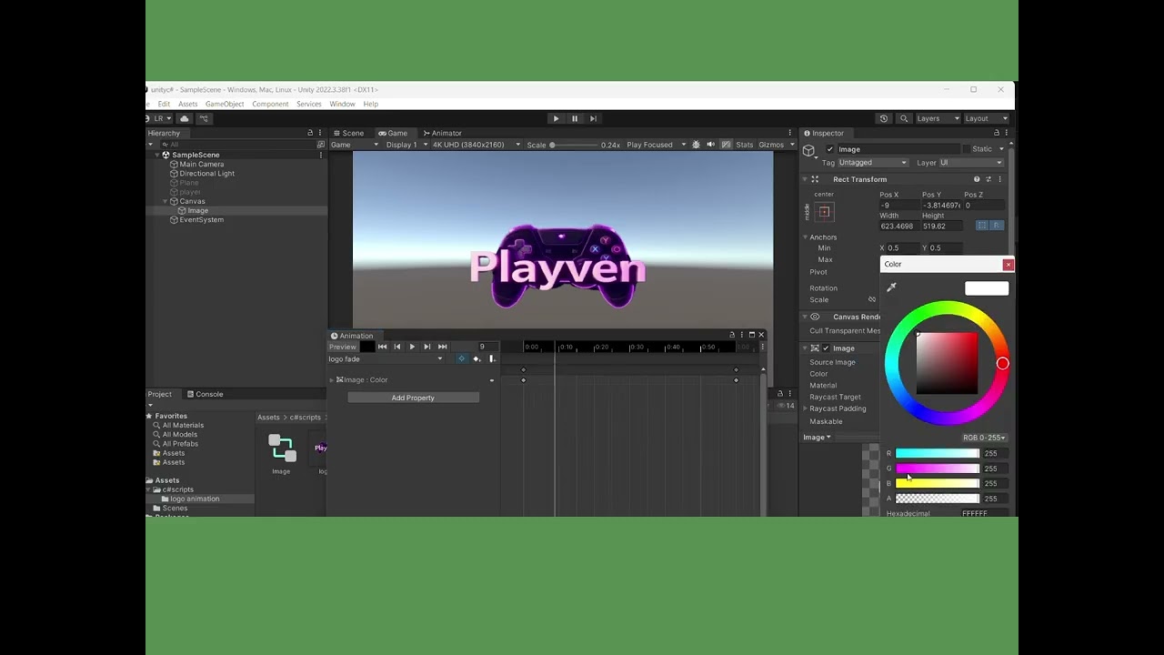 “Smooth UI Fade-In with Unity Animator – No Code!”