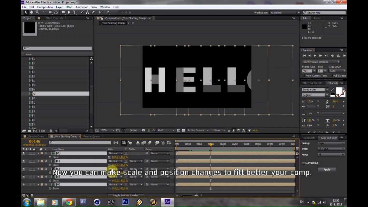 Animated Typeface Preview - Tutorial for Animated Typeface