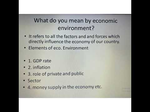 What is Economic Environment? Business Environment Business studies Class Xii