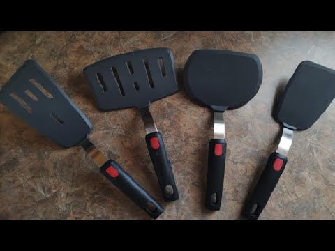 Silicone Spatula Turner, 4 Pack Spatulas Silicone 600°F Heat Resistant Spatulas Set Review, yes chec