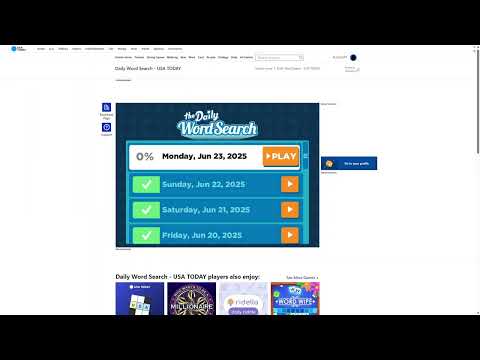 AI solve USA Today the Daily Word Search : 6/23/2025