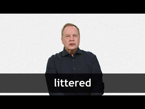 LITTERED definition and meaning | Collins English Dictionary