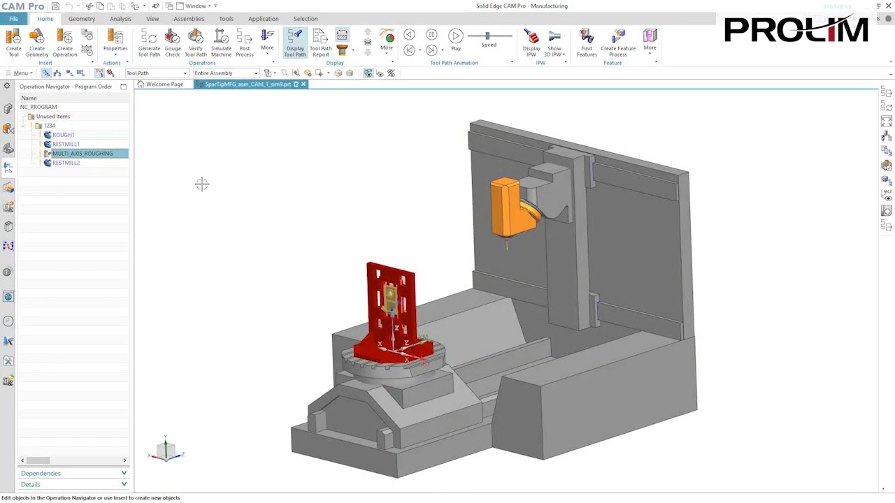 Solid Edge 2021 CAM Pro - PROLIM