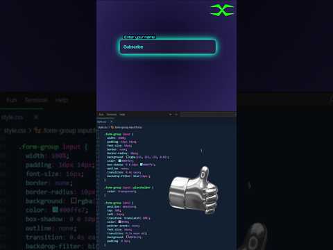 ✨ Floating Label Input Using Only HTML & CSS 💻 | No JavaScript! #coding #webdesign #htmlcss #input