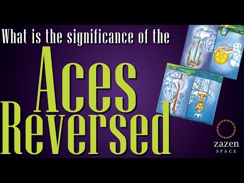 Learn Reversed Aces meaning in the tarot card deck, while reading tarot