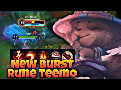 TEEMO BURST NEW RUNE AND KEYSTONE COMBINATION - Wild Rift