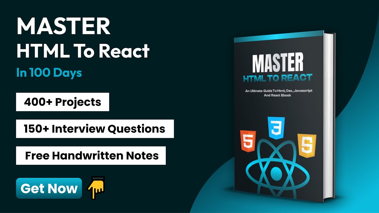Get Master Html to React Ebook 👇Link in Description