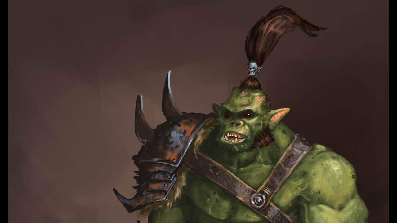 Ork Warrior Conceptart -Timelapse