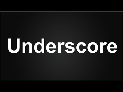 Underscore Meaning in Urdu, How to Underscore in English, Underscore Meaning in Hindi