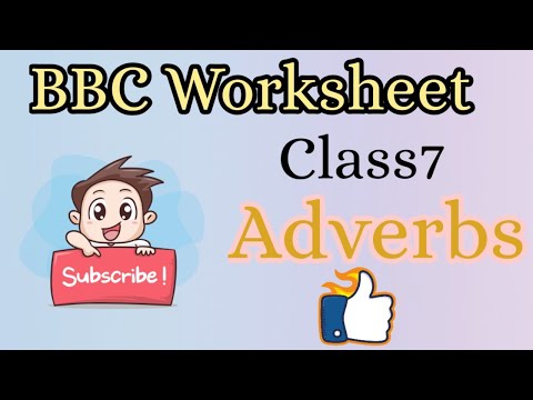 Adverbs: Assignment, Class 7 BBC Compacta Solutions- 2 Video Lecture ...