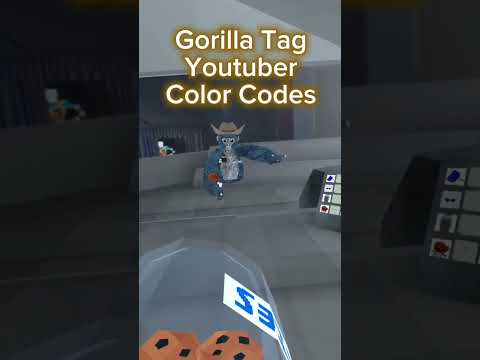 Youtuber gorilla tag color codes