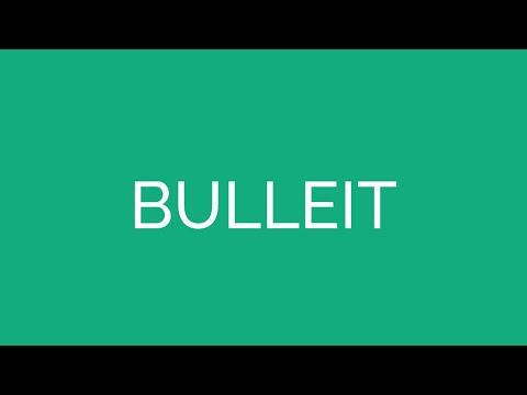 How To Pronounce Bulleit