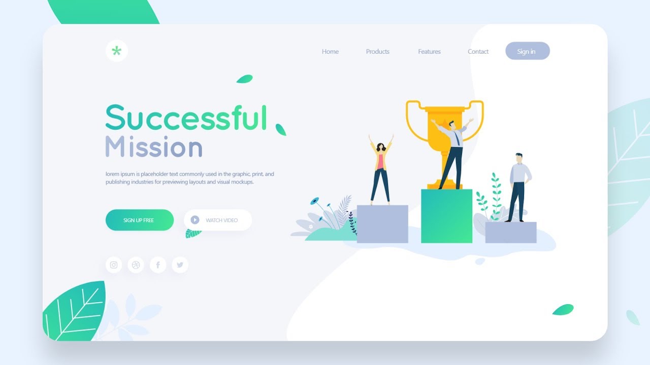 Flutter web: Successful Landing Page - Speed Code