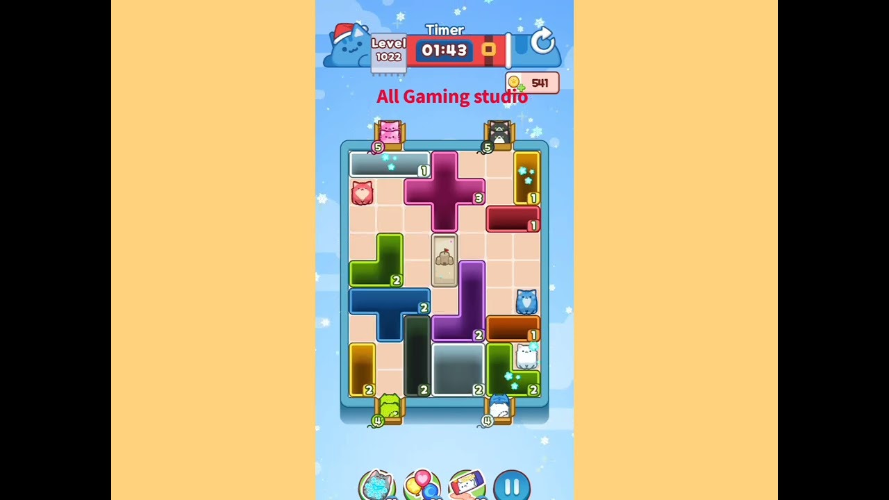 Drop the cat level 1022 walkthrough solution 