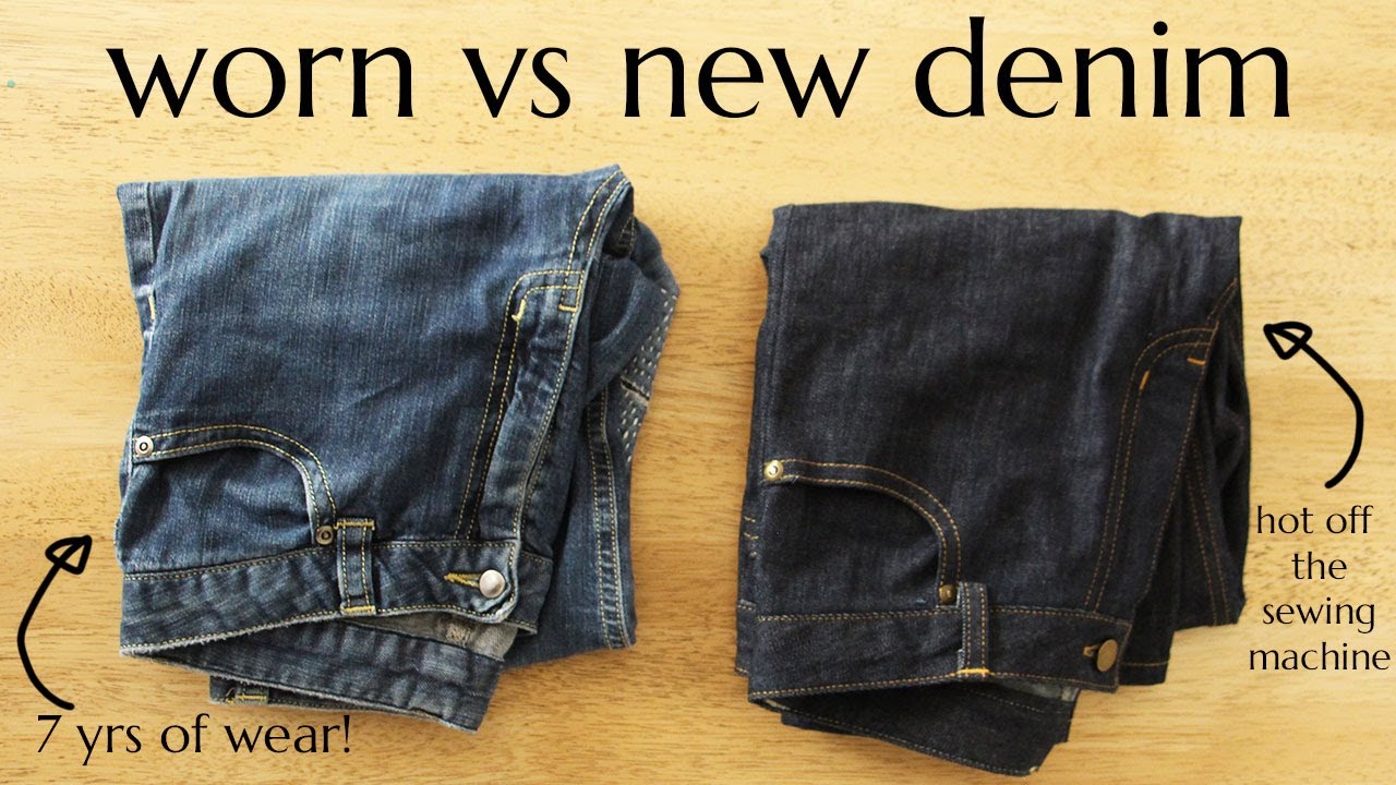 New vs Worn Denim