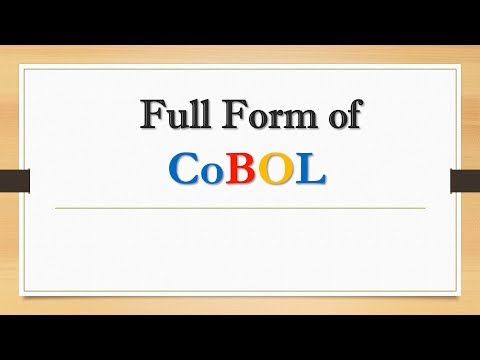 Full Form of COBOL || Did You Know?