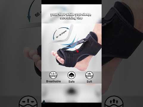 Plantar Fasciitis Night Splint–Upgraded Universal Size for Men & Women, Pain Relief & Sleep Support