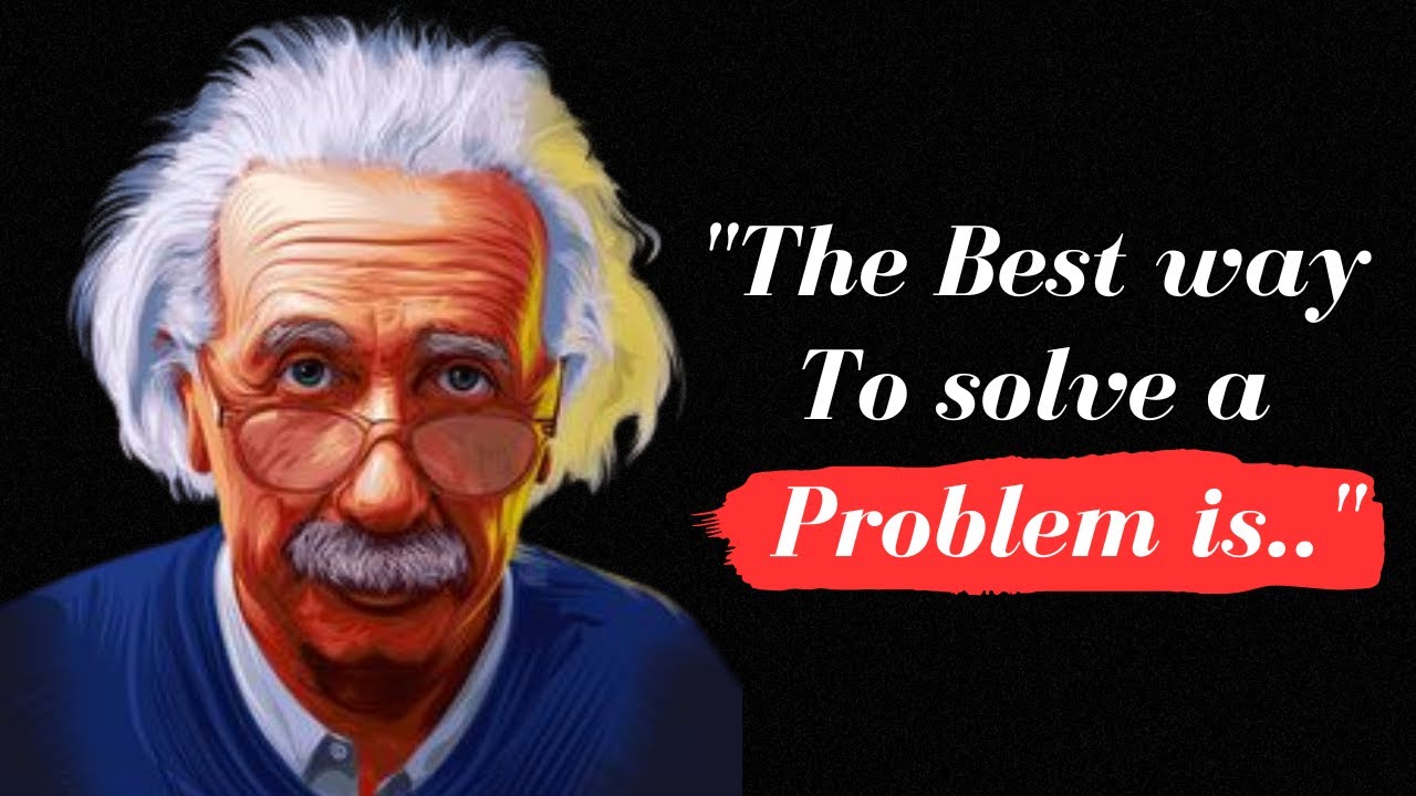 Einstein's Secret To Solve a Problem Is | Albert Einstein | Inspirational Quotes