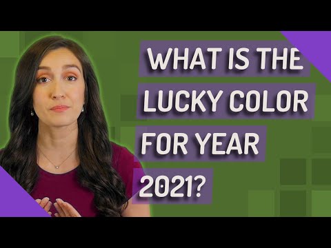 What is the lucky color for year 2021?