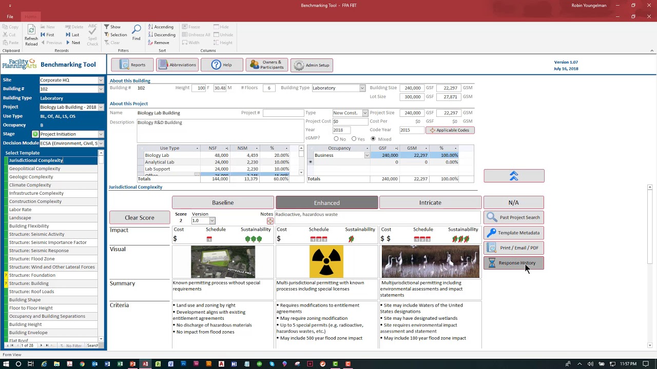 FPA Facility Planning Tool Demo