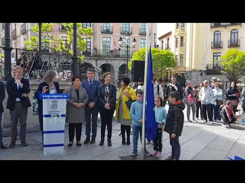 DÍA DE EUROPA. Manifiesto institucional, izada de bandera, interpretación del himno de Europa