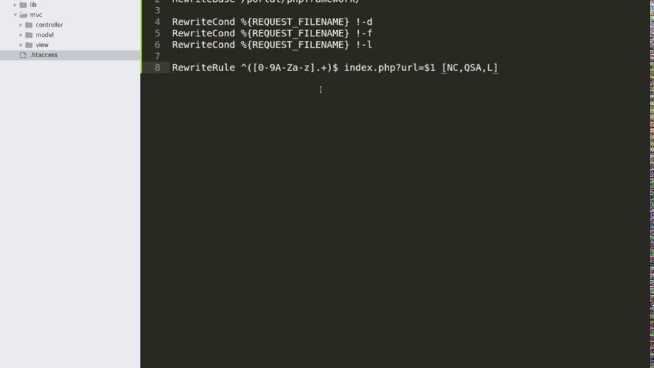 PHP MVC Framework - 2.  setting up apache configuration