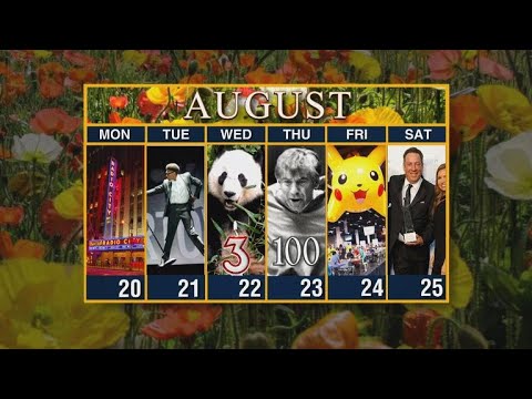 Calendar: Week of August 20