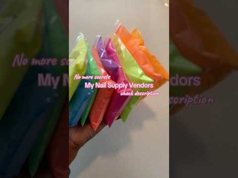 No more secrets 🤫 Here’s My Nail Supply Vendors List
