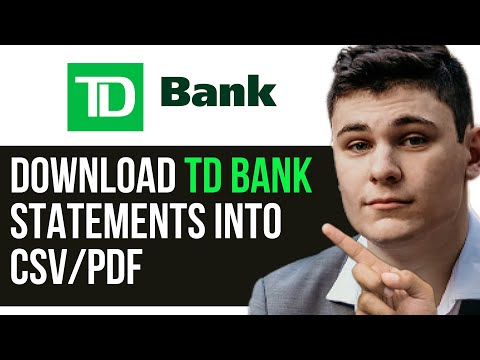 HOW TO DOWNLOAD TD BANK STATEMENTS INTO CSV/PDF 2025! (FULL GUIDE)