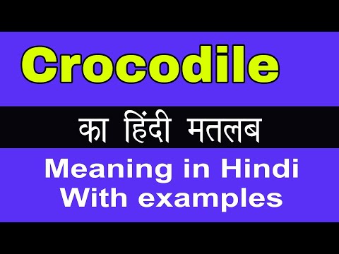 Crocodile Meaning in Hindi/Crocodile ka Matlab kya Hota hai