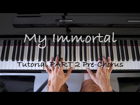 HOW TO PLAY | Evanescence - My Immortal on piano in A major (Part 2/5 Pre-Chorus)