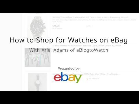How to Shop for Watches on eBay