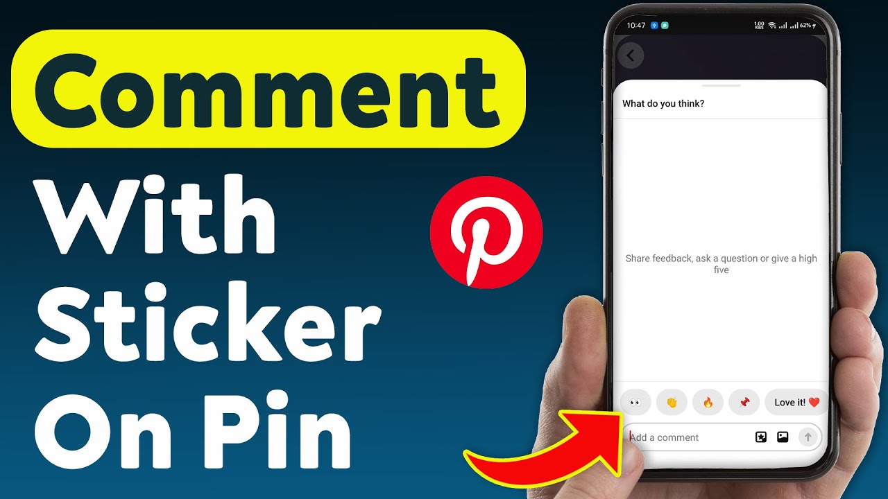 How To Comment With Sticker On A Pin On Pinterest (Updated)