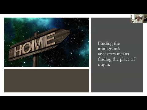 What Do You Need to Know to Find the Origin of an Immigrant? - James Tanner (7 Aug 2022)