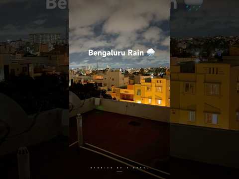 Bangalore Evening Rain: Roads to Beautiful Night Sky ????️????